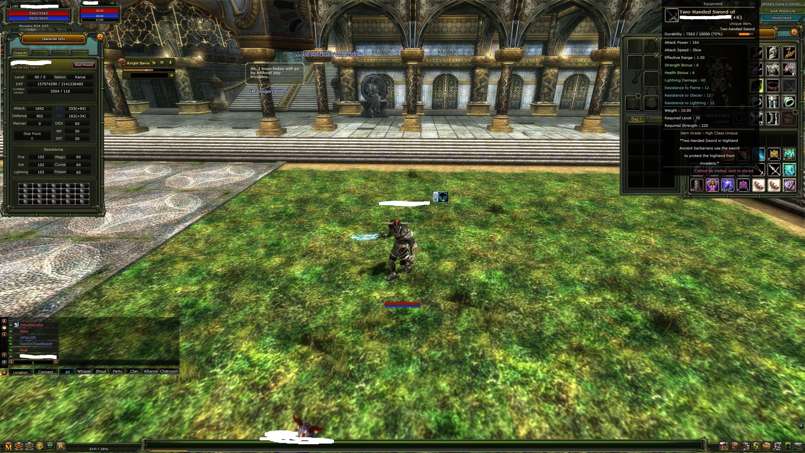 Knight Online Pandora PANDORA 80 LEVEL MAGE 80 LEVEL WARRIOR ( MAGE