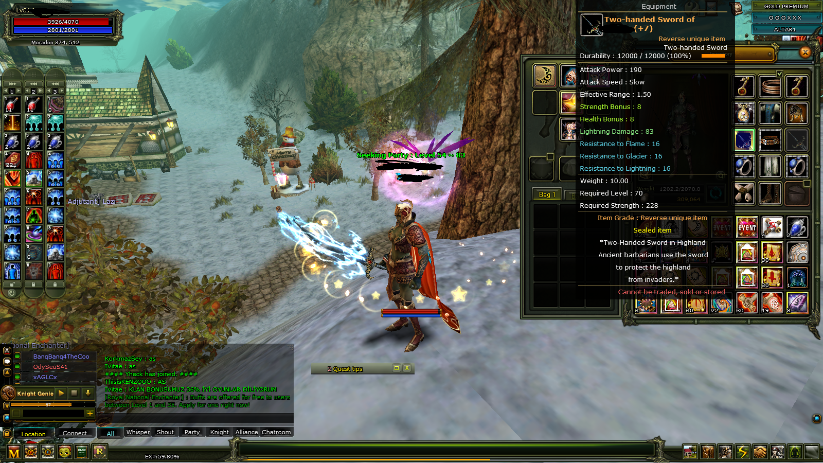 Knight Online Altar 7 REBİRTH QUEST MS BP PRİEST FARM MAKİNESİ GOLD ST