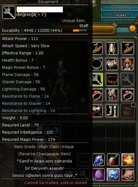 Knight Online Felis 7 QUEST STAFF 81 LVL KARUS MAGE % 27