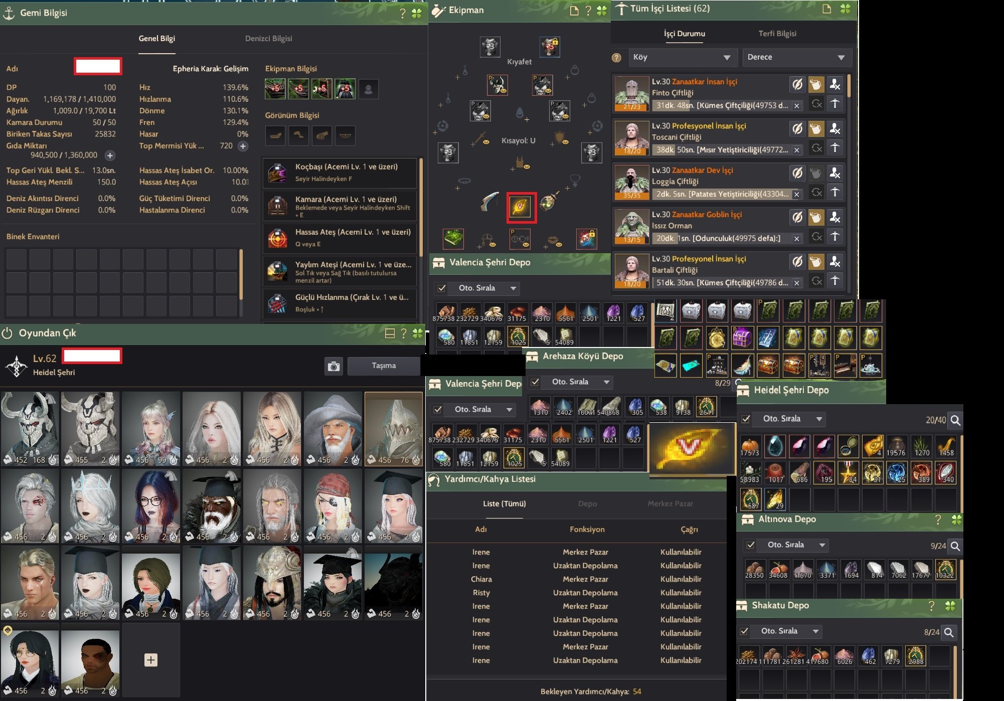 Black Desert Online Türkiye/MENA Bölgesi 730GS BDO Client hesap 65lwl
