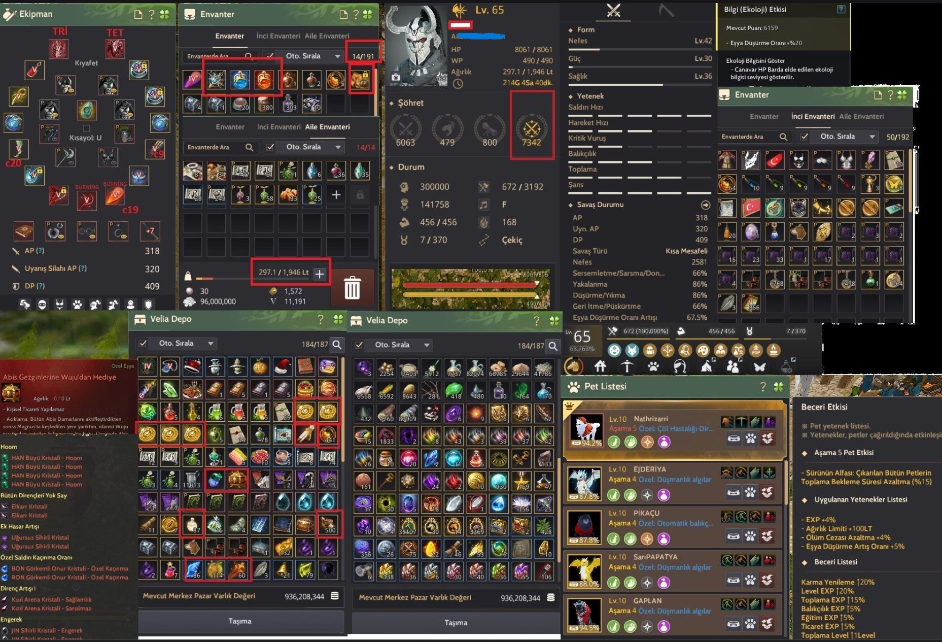 Black Desert Online Türkiye/MENA Bölgesi 730GS BDO Client hesap 65lwl