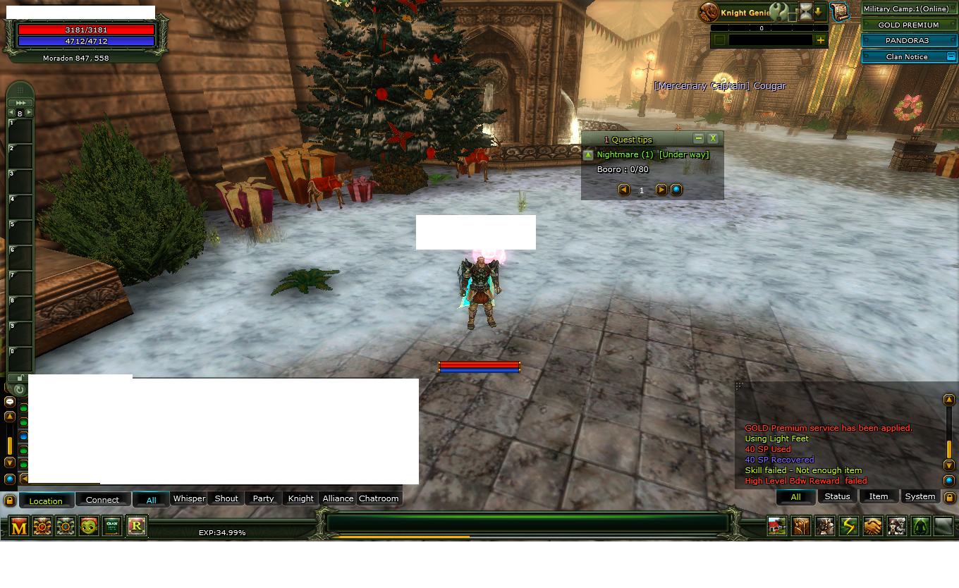 Knight Online Pandora PANDORA 13 gün gold preli 40 def 80 level 253 k