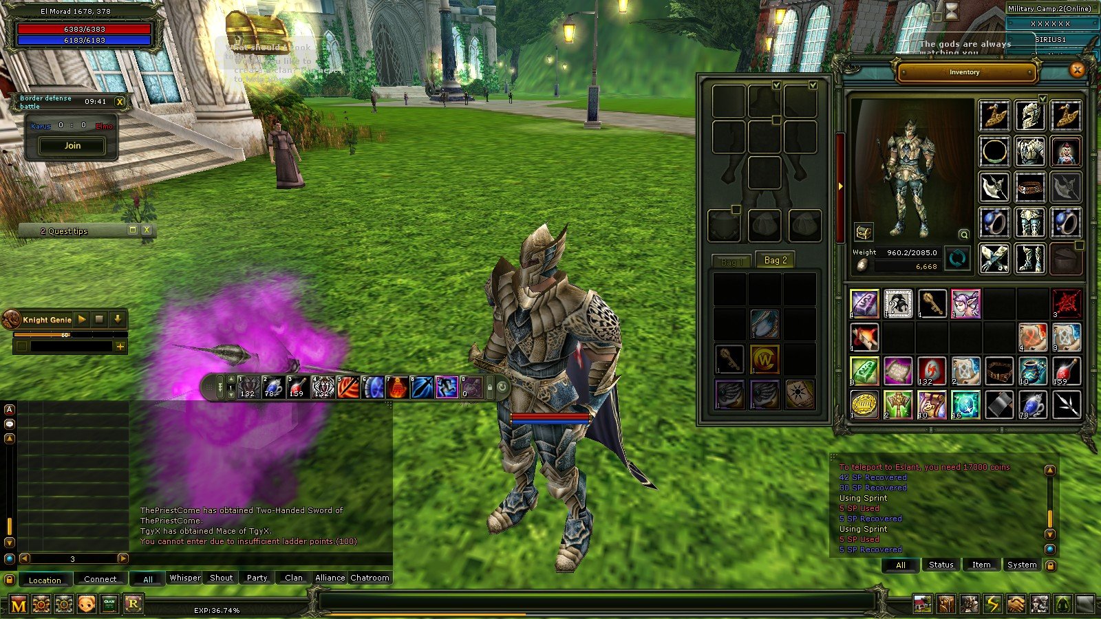 Knight Online Dryads DRYADS 83 human warrior