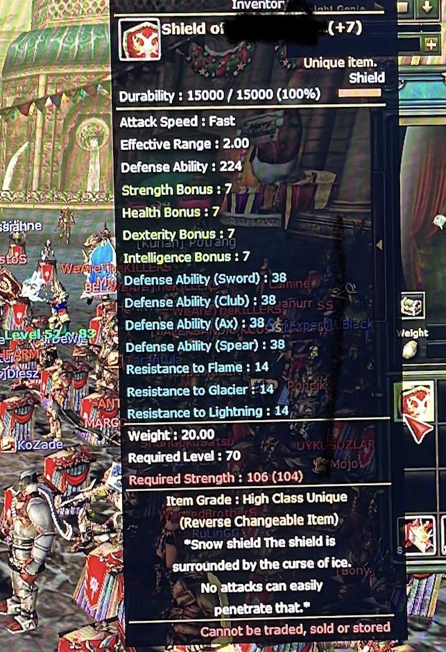Knight Online Pandora 83 Level 7 Quest Kalkanlı Human Warrior