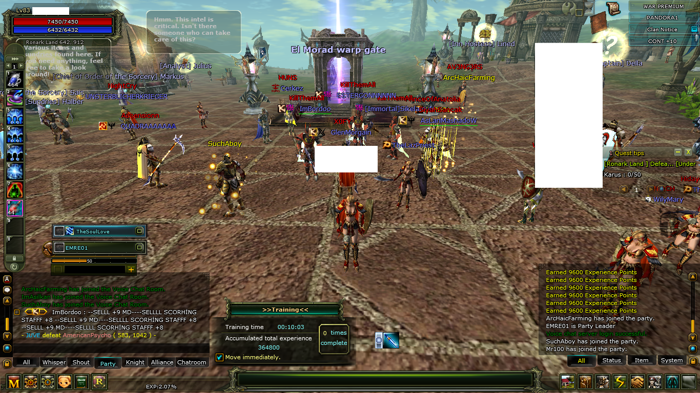 Knight Online Pandora 83 Level 7 Quest Kalkan 360KNP