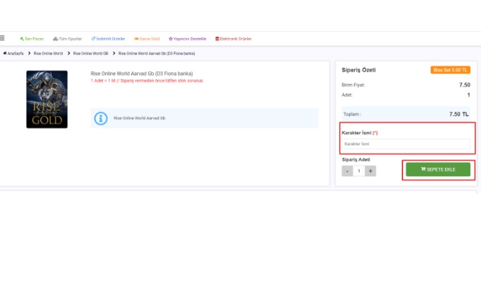 Rise Online GB Oyunfor'da - Hemen Gold Bar Satın Al - Oyunfor.com